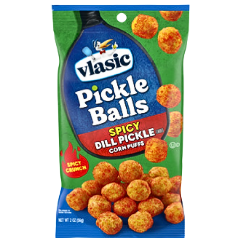 Vlasic Spicy Dill Pickle Balls Corn Puffs - 2oz | Candy Funhouse ...