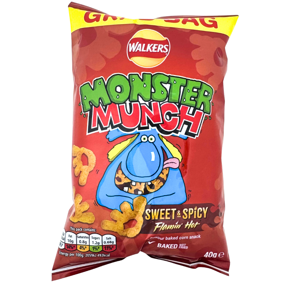 Walkers Monster Munch Sweet & Spicy (UK) - 40g | Candy Funhouse – Candy ...