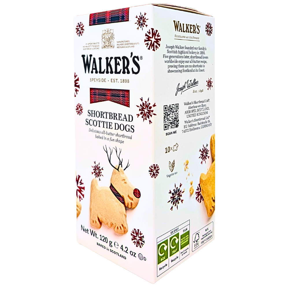 Walker's Shortbread Scottie Dogs (UK) - 120g | Candy Funhouse – Candy ...