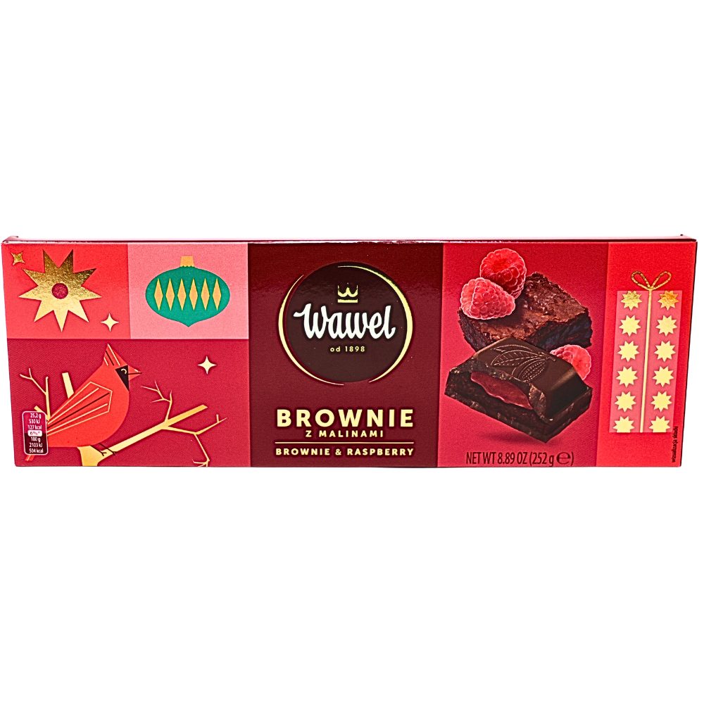 Wawel Brownie & Raspberry Filled Chocolate - 252g | Candy Funhouse ...