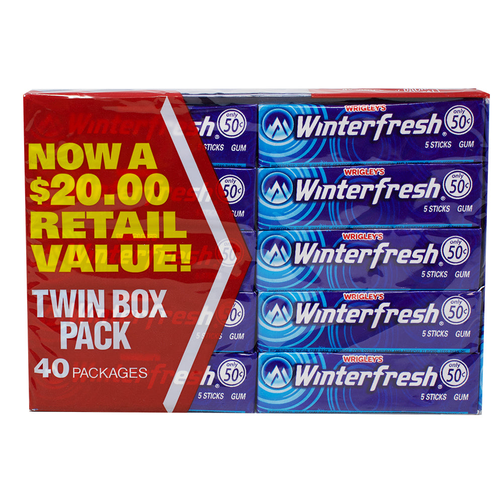 Wrigley's Winterfresh 5 Stick - 40ct | Candy Funhouse – Candy Funhouse CA