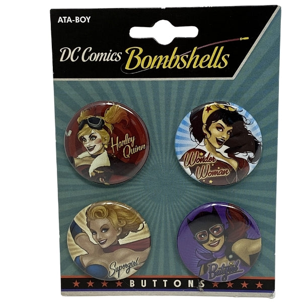 DC Comics Bombshells Decorative Pins/Buttons – Candy Funhouse CA