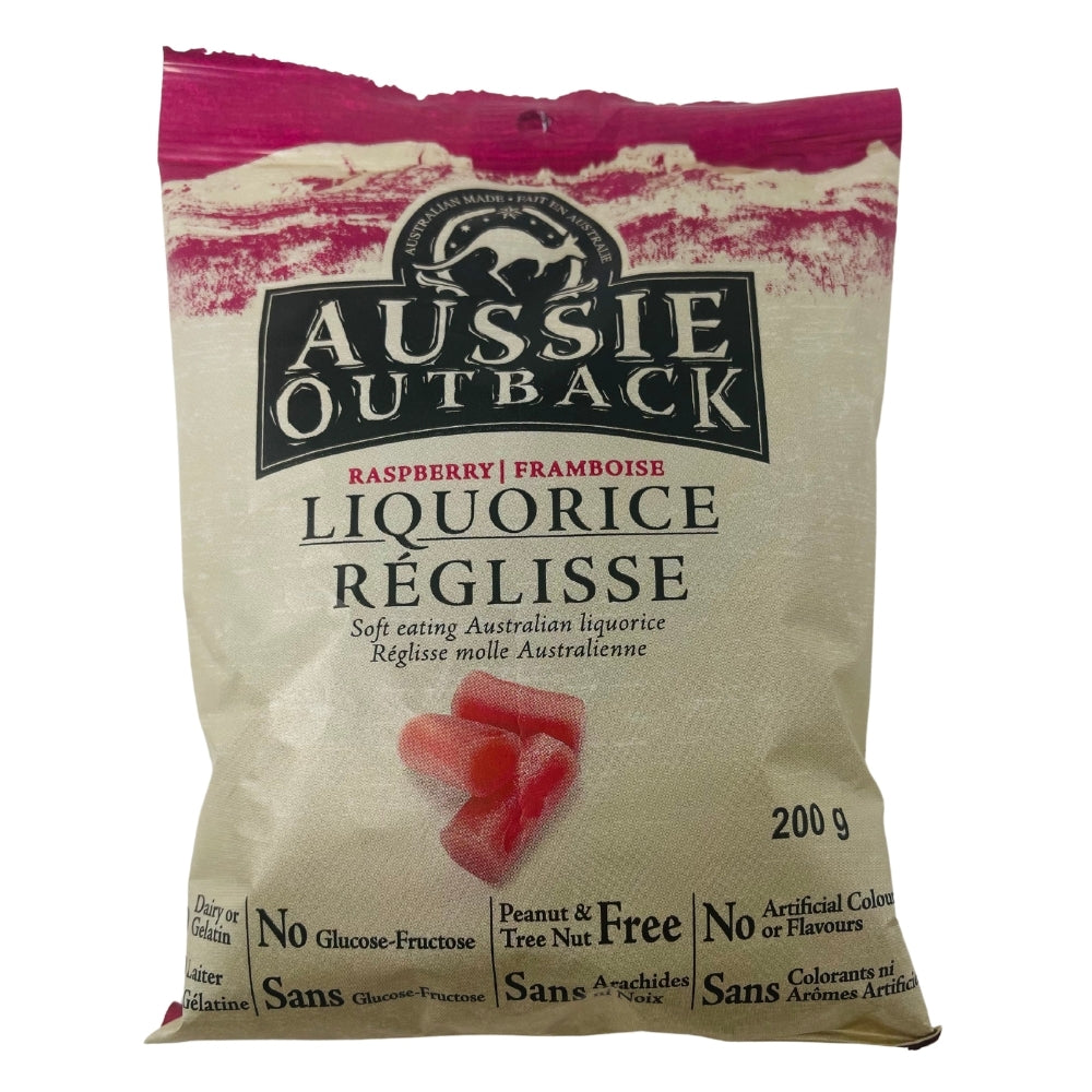 Aussie Outback Raspberry Liquorice | Candyfunhouse.ca – Candy Funhouse CA