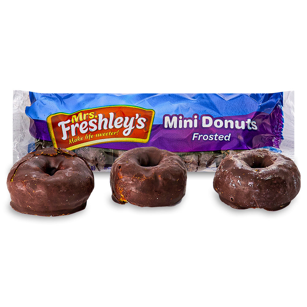 Mrs Freshley's Chocolate Frosted Mini Donuts-94 g – Candy Funhouse CA