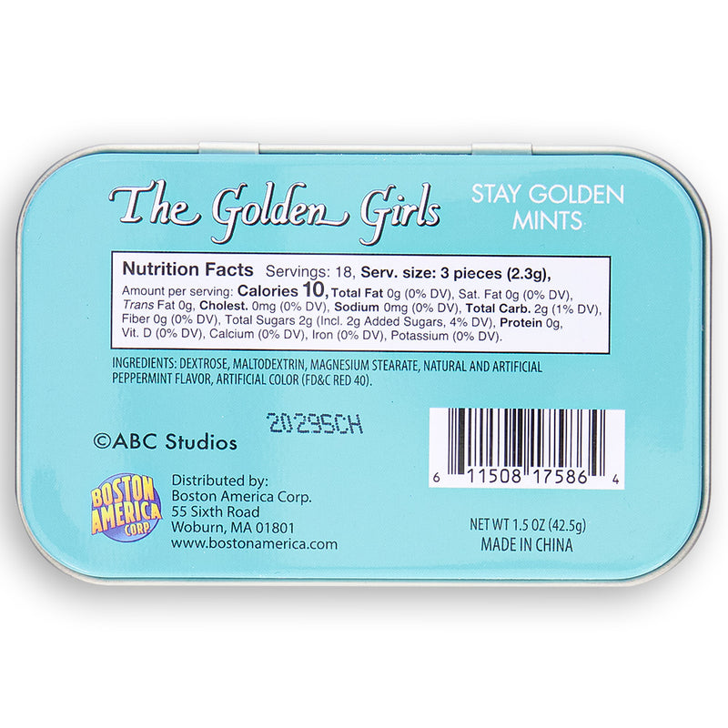 Boston America Golden Girls Stay Golden Mints | Candy Funhouse