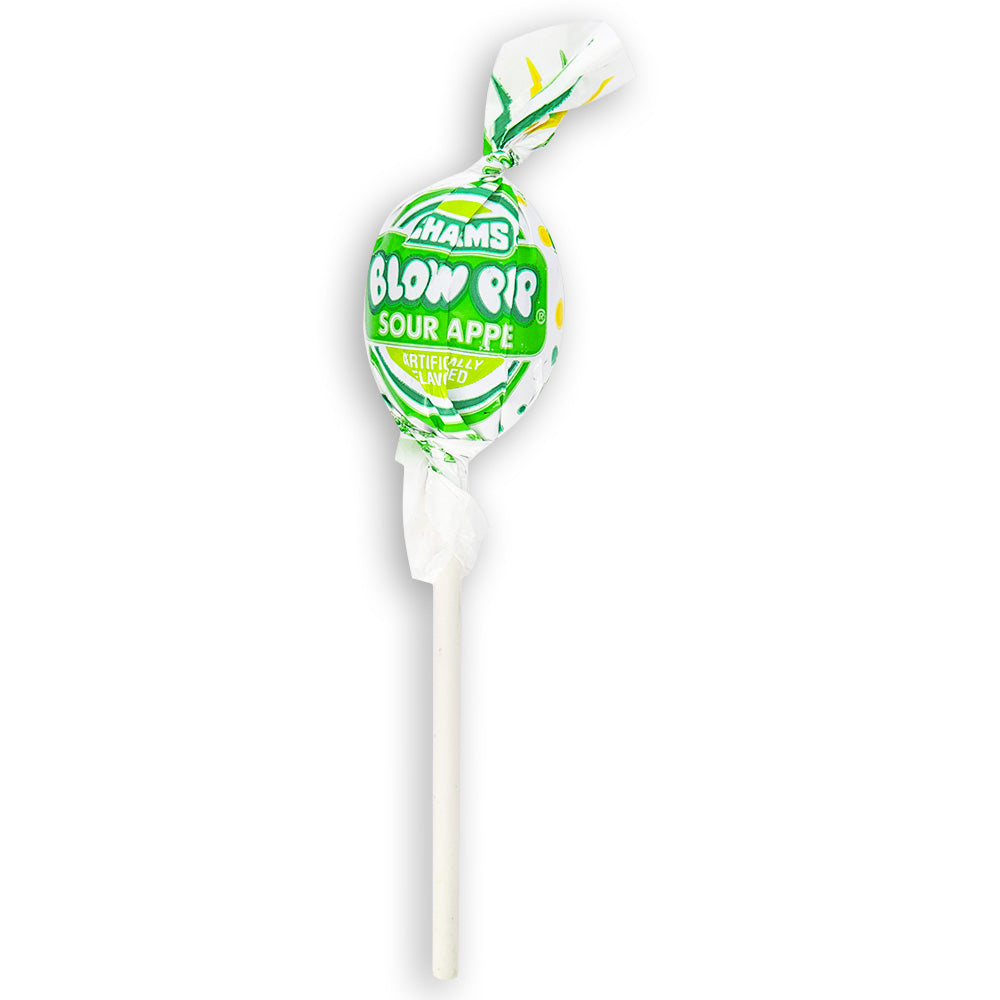 Charms Blow Pop Sour Apple | Old School Candy Lollipops – Candy Funhouse CA