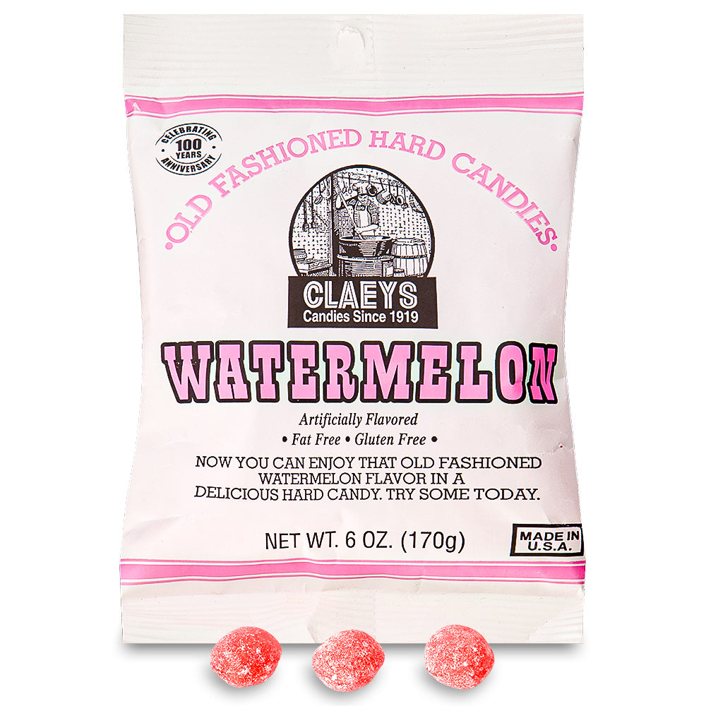 Claeys Watermelon Retro Hard Candies