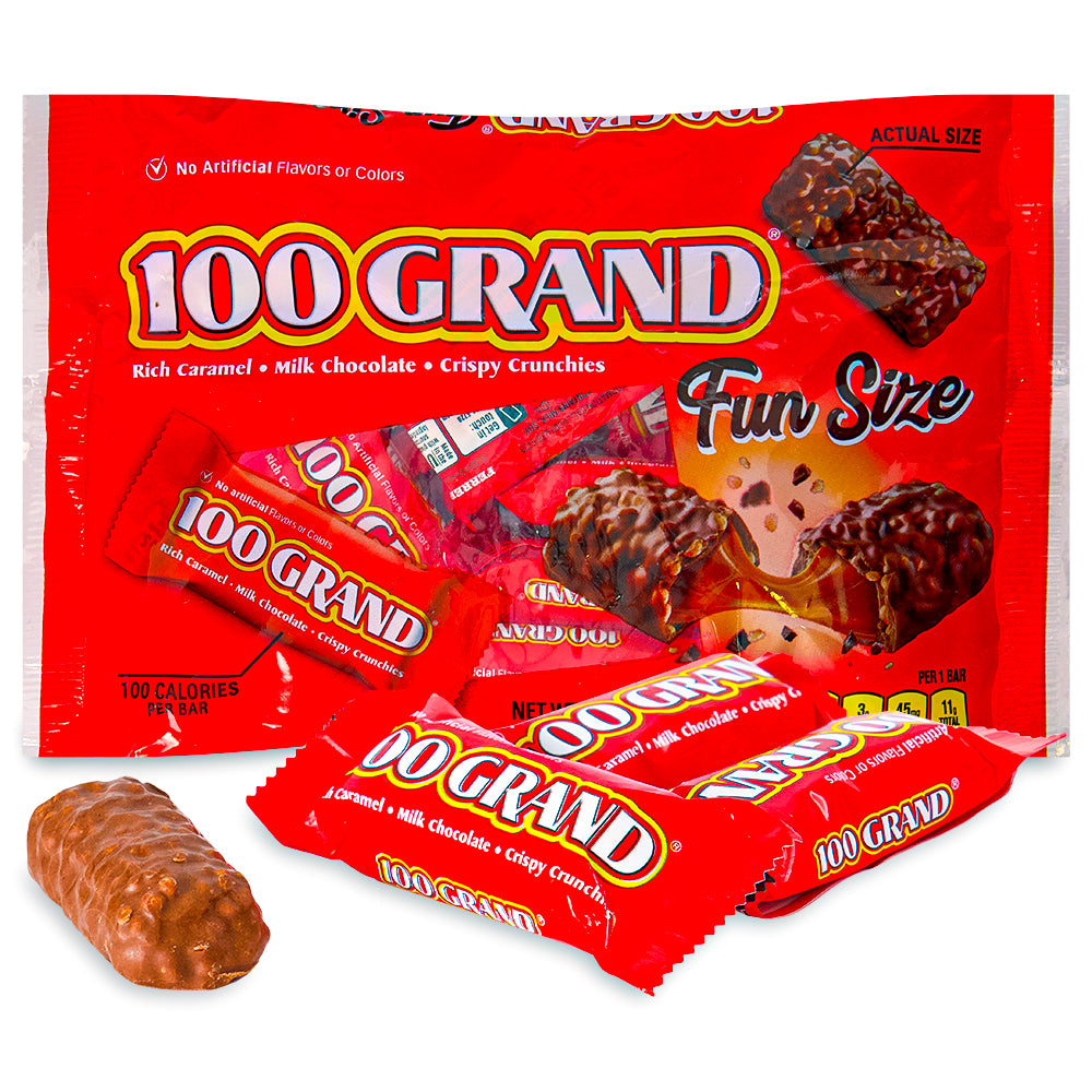 100 Grand Bar Fun Size - 10oz | Candy Funhouse – Candy Funhouse CA