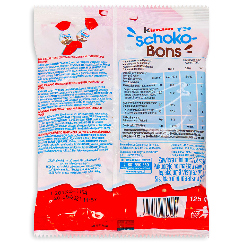 Kinder Schoko Bons 125g | Candyfunhouse.ca – Candy Funhouse CA