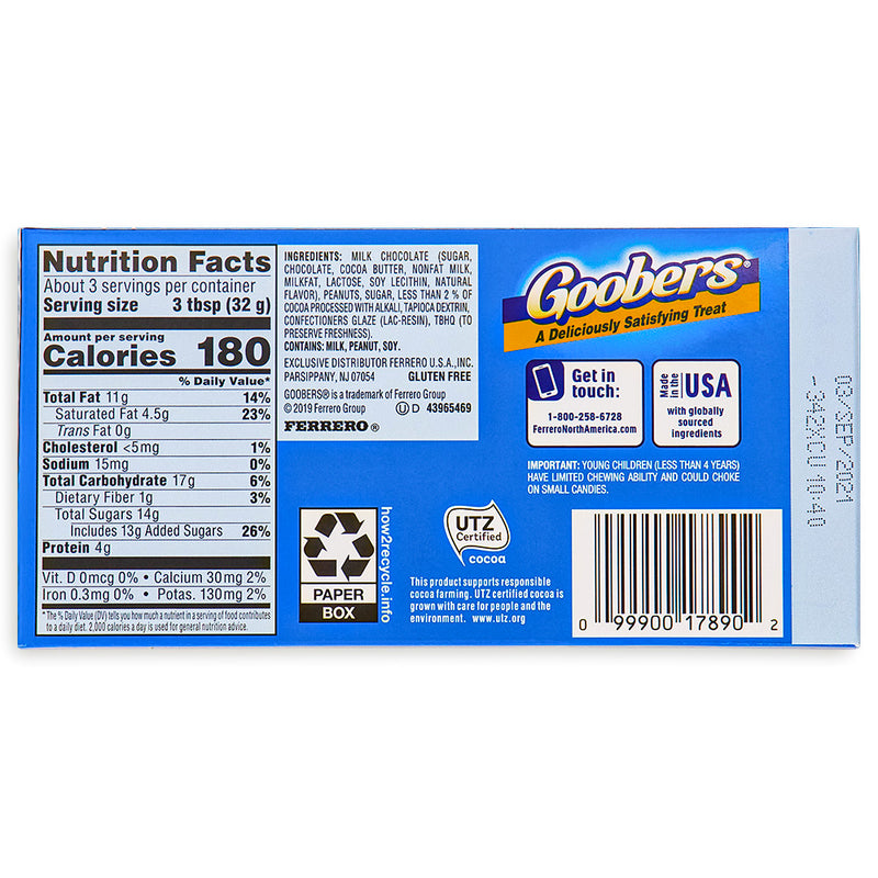 Goobers Chocolate Covered Peanuts Theater Pack | Nestle