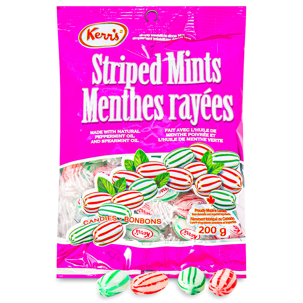 Kerr's Striped Mints Hard Candies | Candy Funhouse – Candy Funhouse CA