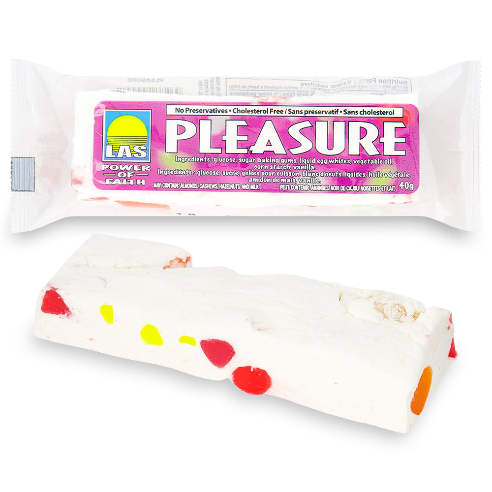 Pleasure Bar | Nougat Bar with Jubies | Candy Funhouse – Candy Funhouse CA
