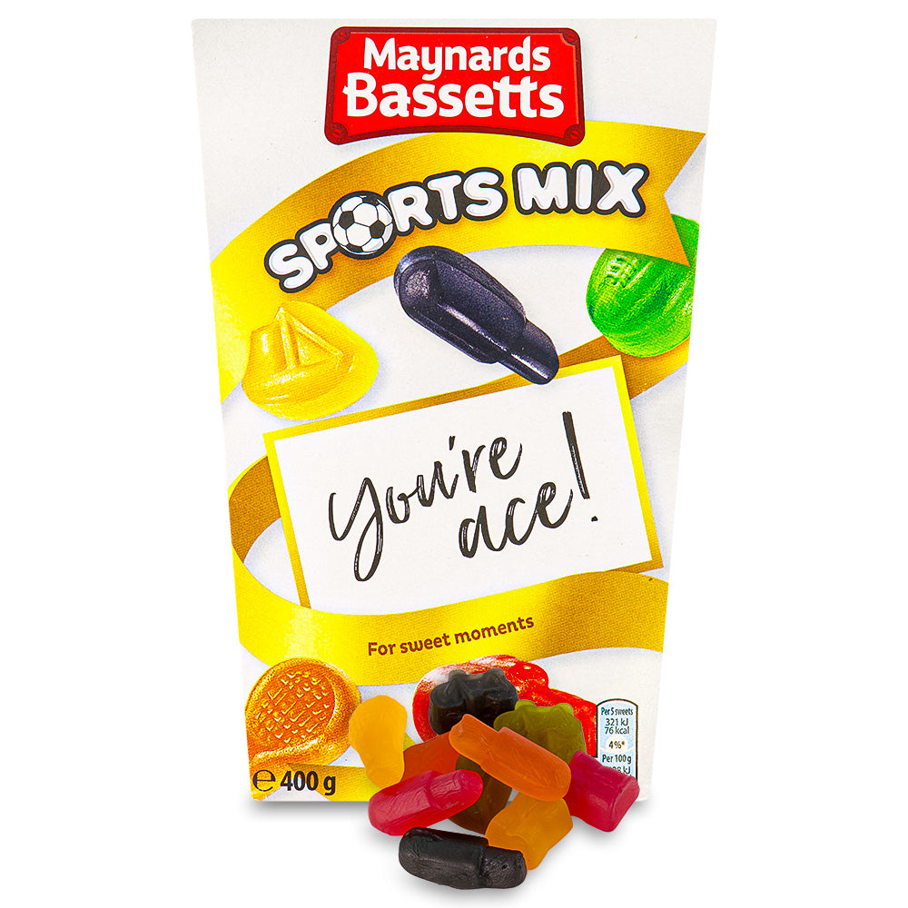Maynards Bassetts Sports Mix Gift Box - 400g | Candy Funhouse – Candy ...