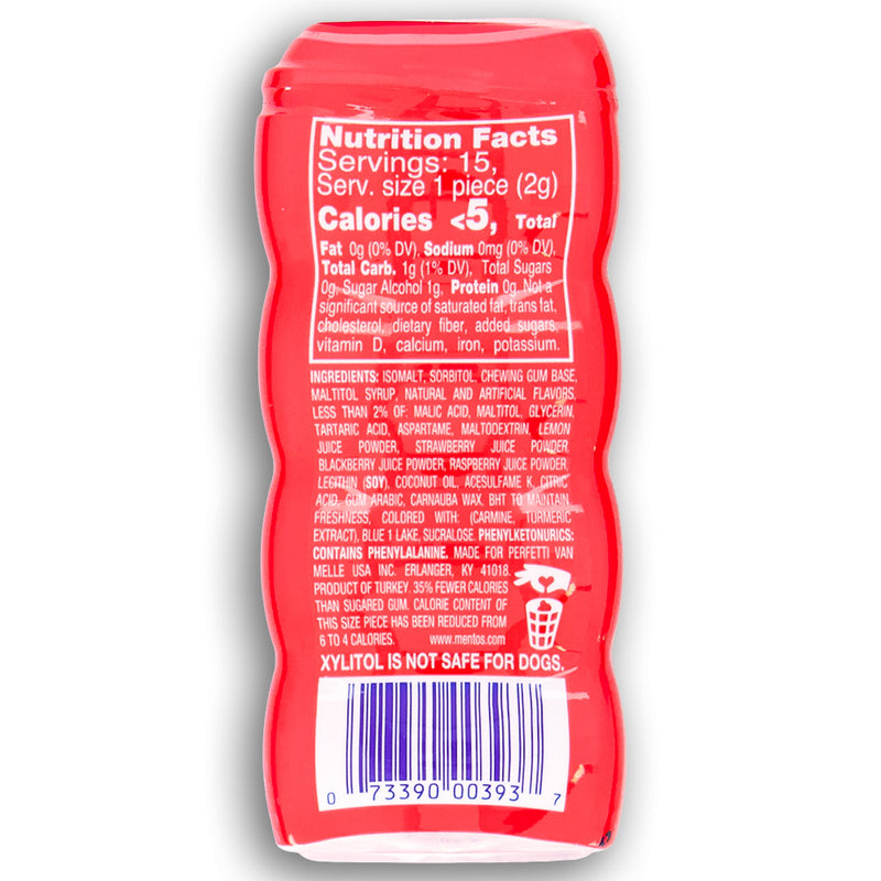 Mentos Gum Red Fruit Lime | Sugar Free
