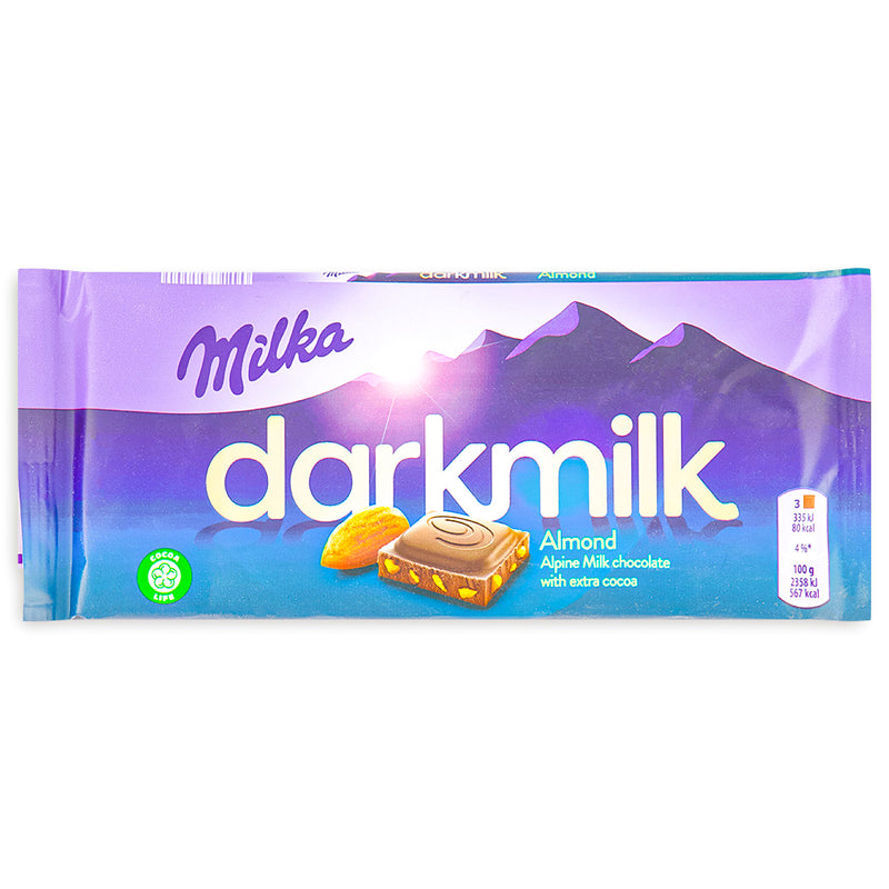 Milka DarkMilk Almonds Chocolate Bar - 85g