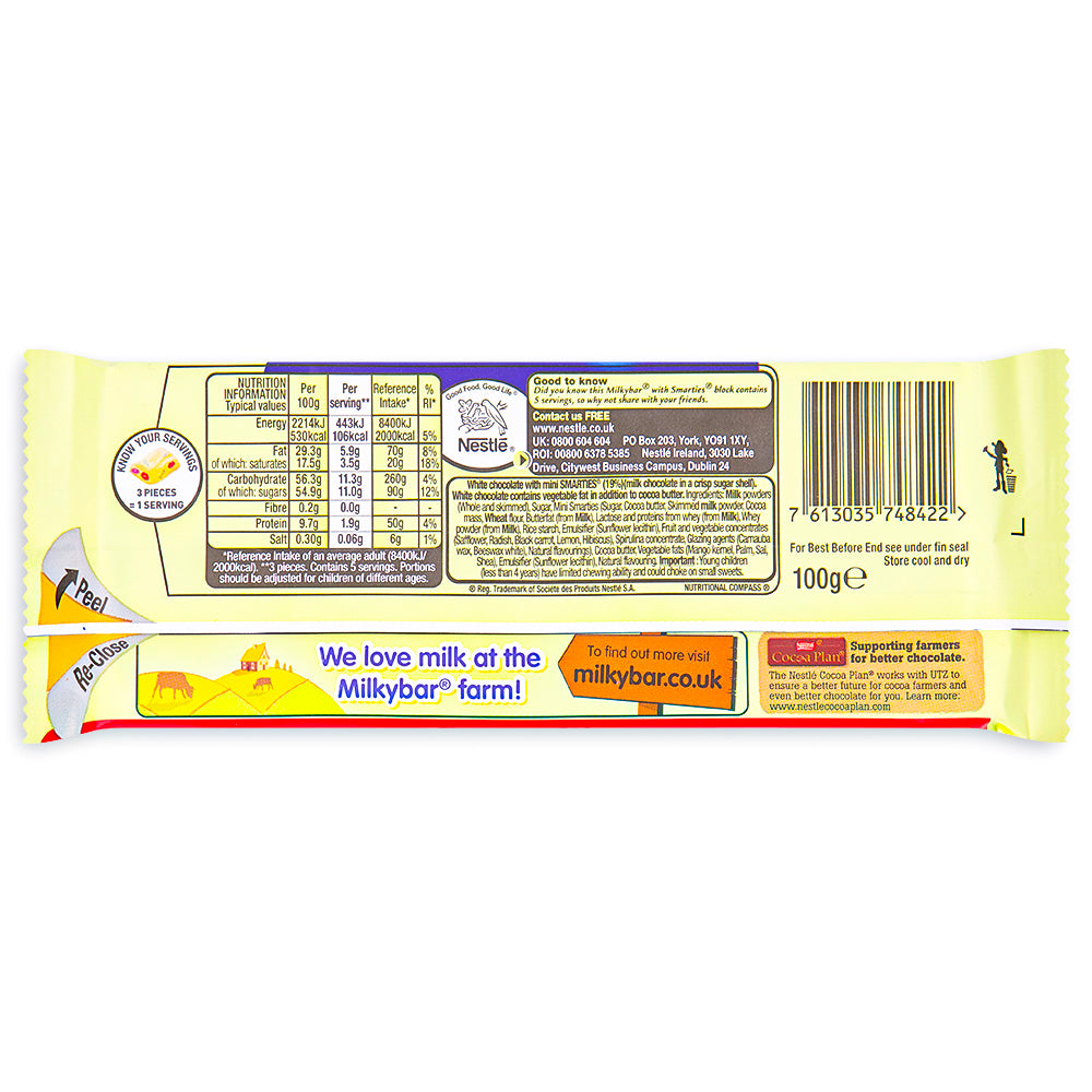 Milkybar Smarties Block UK | Candyfunhouse.ca – Candy Funhouse CA