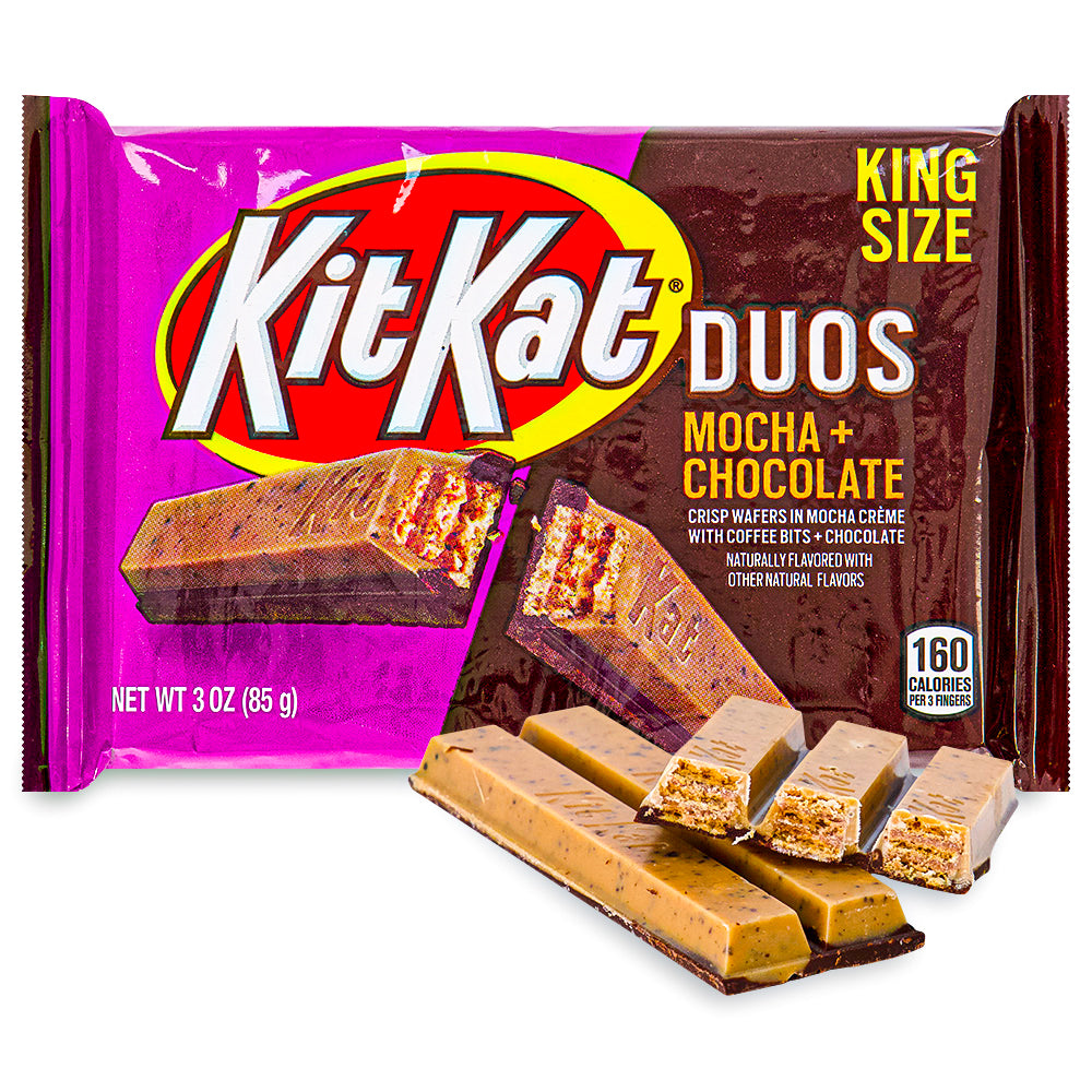 Kit Kat Duos Mocha Chocolate Bar King Size | Candy Funhouse – Candy ...