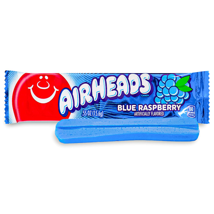 AirHeads Candy - Blue Raspberry Taffy Bars | Candy Funhouse – Candy ...