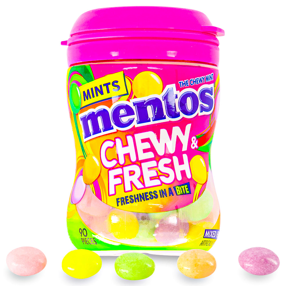Mentos Chewy & Fresh Mint Mixed Fruit | Candyfunhouse.ca – Candy ...