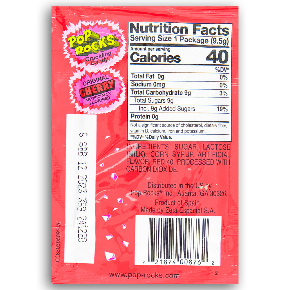 Pop Rocks Original Cherry Popping Candy | Candy Funhouse – Candy ...