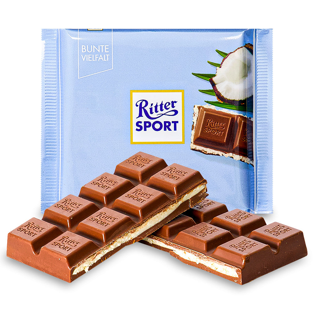 Ritter Sport Milk Chocolate with Coconut | Chocolate – Candy Funhouse CA