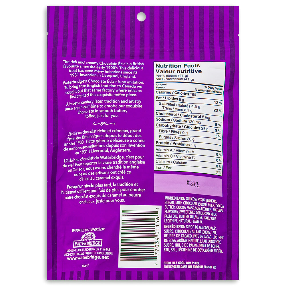 Waterbridge Just Toffee Chocolate Eclairs UK - 180g – Candy Funhouse CA