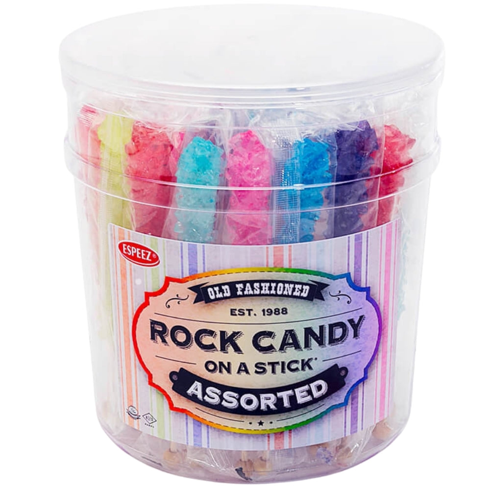 Rock Candy Sticks- Assorted | Retro Candies | Candy Funhouse – Candy ...