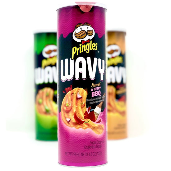 Pringles Wavy Sweet & Tangy BBQ - 137g | Candy Funhouse – Candy Funhouse CA