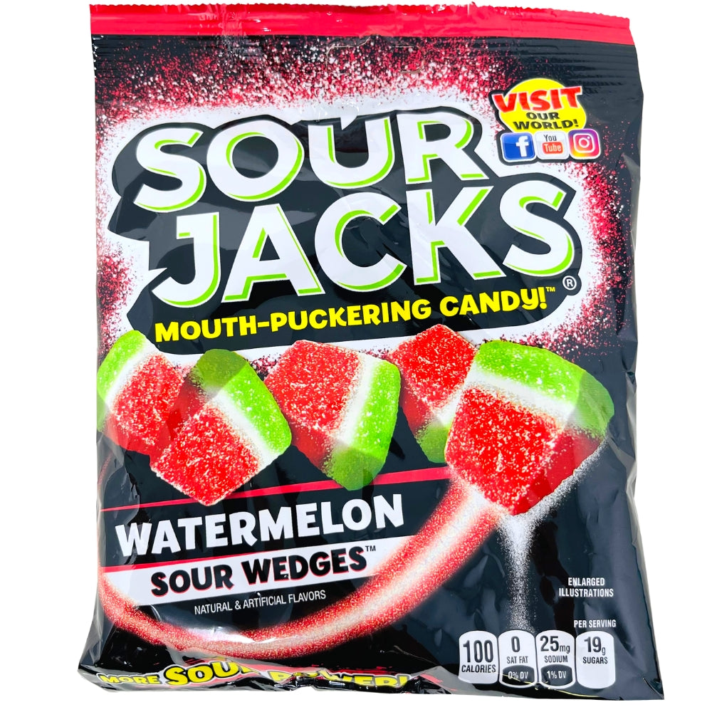 Sour Jacks Watermelon Mouth Puckering Candy - 5oz – Candy Funhouse CA