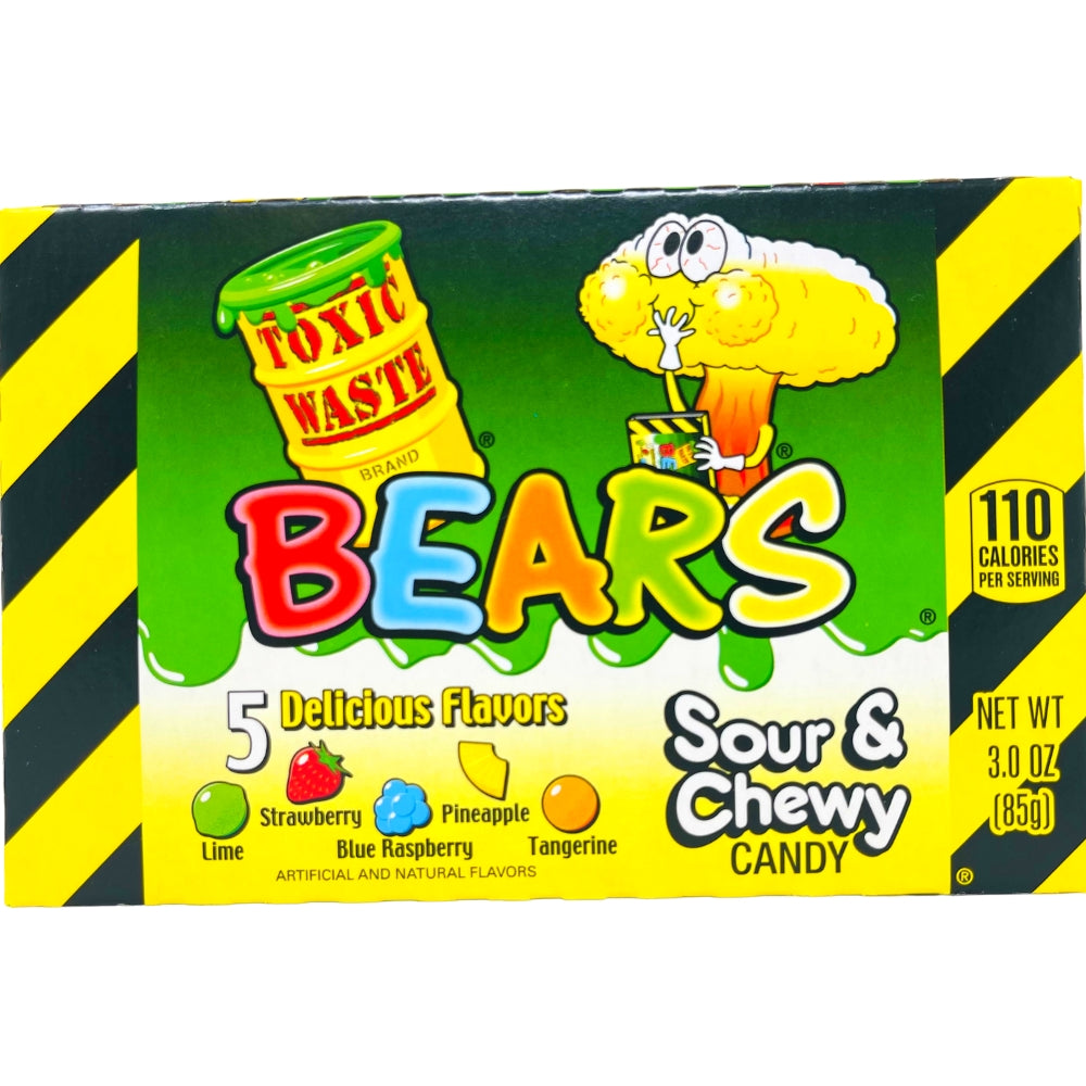 Toxic Waste Sour Bears Theater Box | Candy Funhouse – Candy Funhouse CA