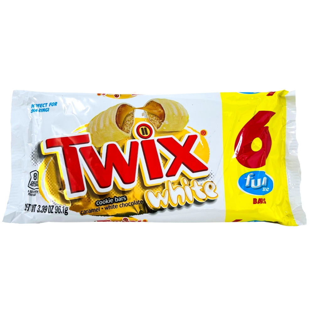 Twix Bars - White Chocolate 6 Fun Size | Candy Funhouse – Candy Funhouse CA