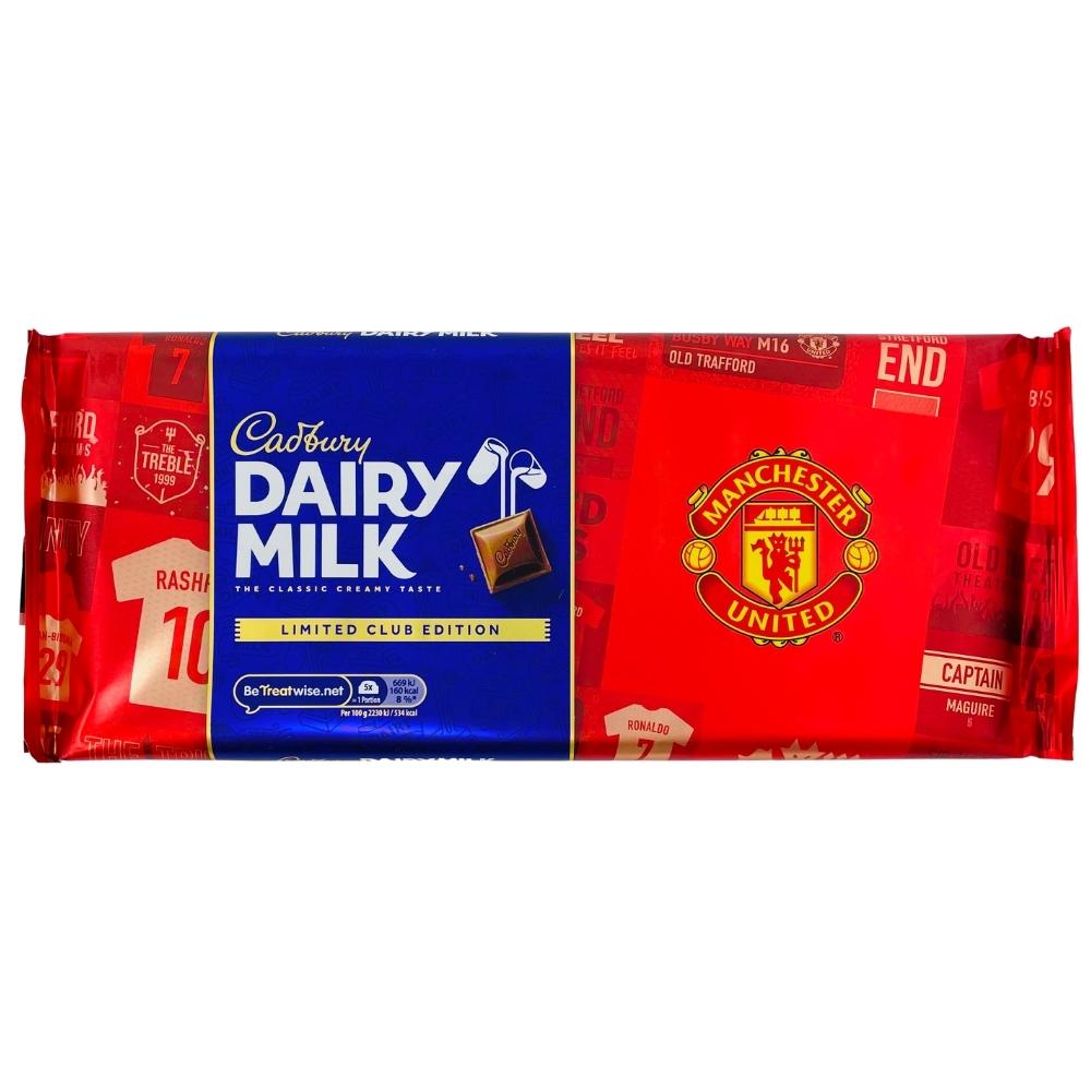 Dairy Milk Manchester United Football Club UK - 360g | Candy Funhouse ...