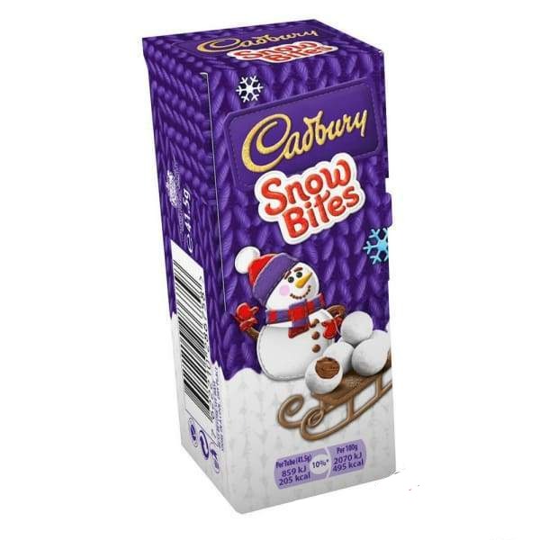 Cadbury Snow Bites Carton 43 g | Christmas Candy – Candy Funhouse CA