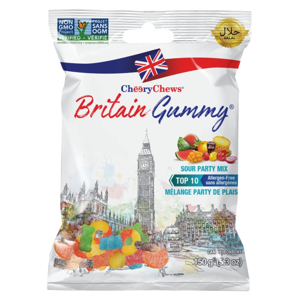 Britain Gummy Sour Party Mix - 150g | Candy Funhouse – Candy Funhouse CA