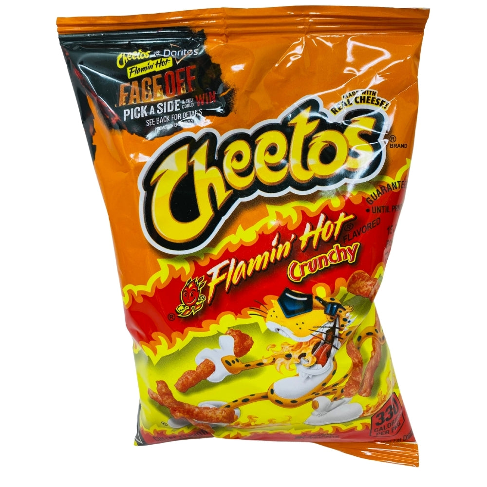 Cheetos Flamin' Hot Crunchy Snacks Size - 2oz | Candy Funhouse – Candy ...