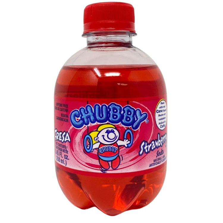 Chubby Pop Strawberry Soda - 250mL | Candy Funhouse – Candy Funhouse CA