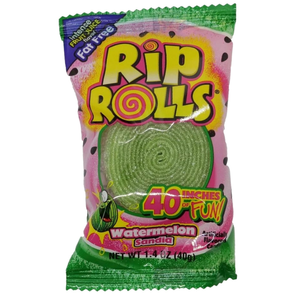 Rip Rolls Watermelon - 1.4oz | Candy Funhouse – Candy Funhouse CA