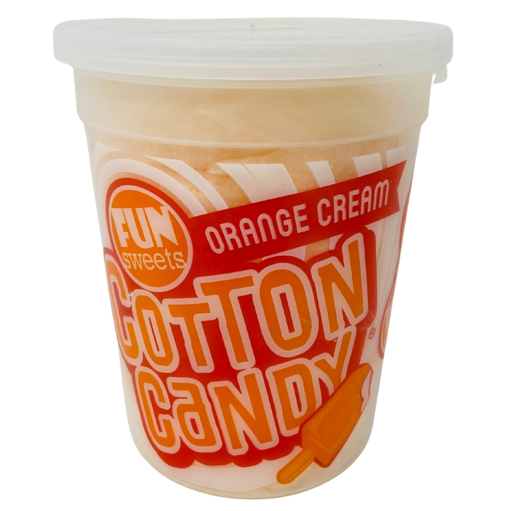 Fun Sweets Cotton Candy Orange Cream - 2oz | Candy Funhouse – Candy ...