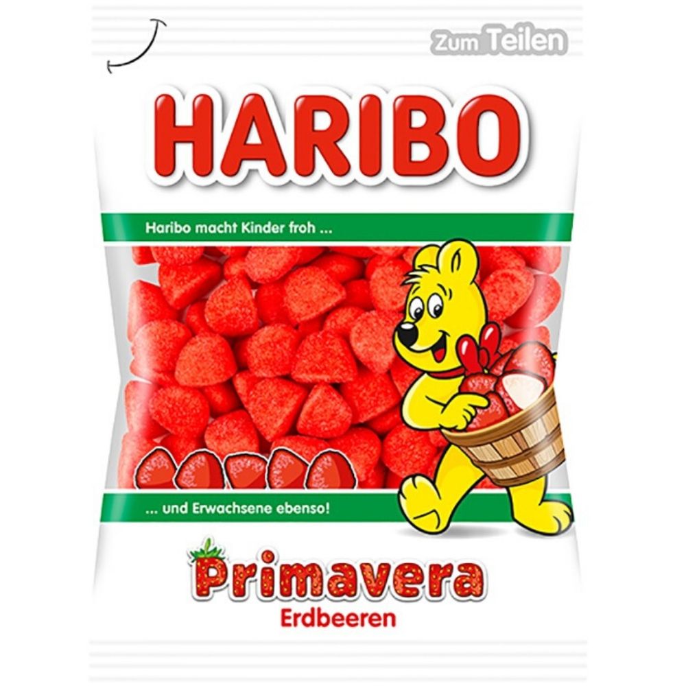 Haribo Primavera Erdbeeren Candy Coated Strawberries-175 g – Candy ...
