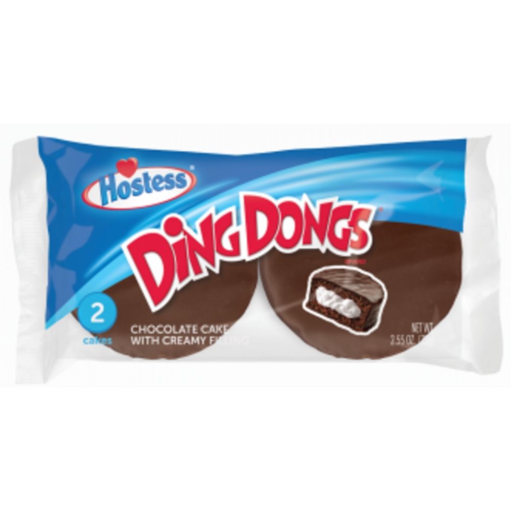 Hostess Ding Dongs Chocolate Cake- 2 Packs 2.55oz – Candy Funhouse CA