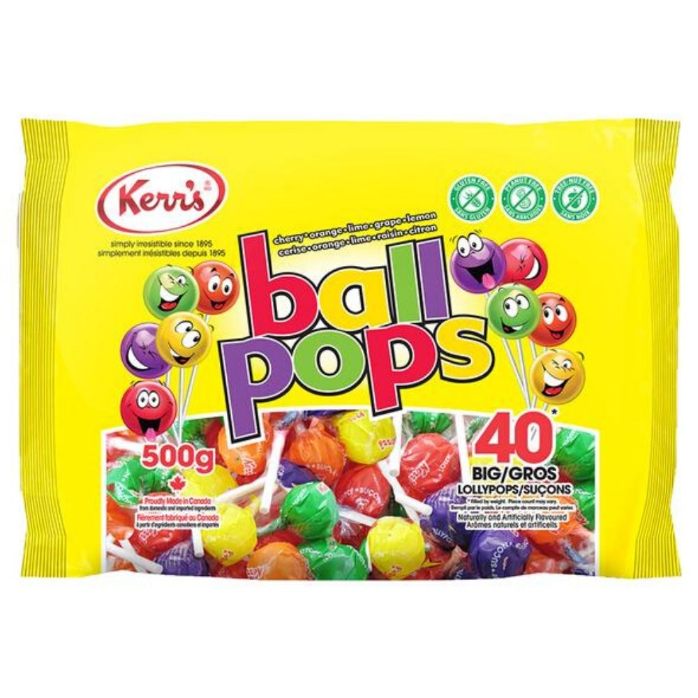 Kerr's Ball Pops Lollipops | Canadian Candy – Candy Funhouse CA