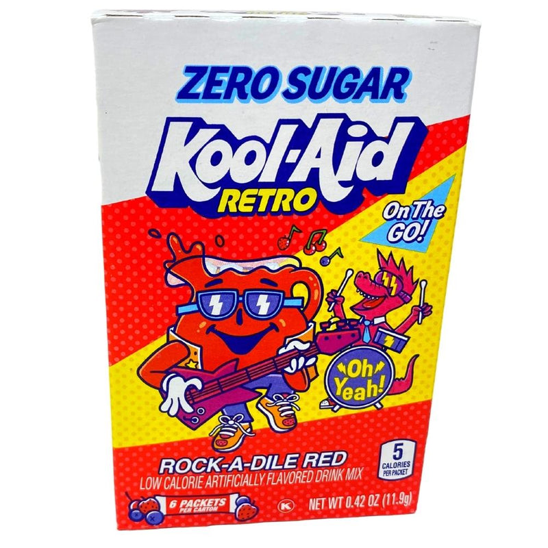 Kool-Aid Retro Zero Sugar Rock-A-Dile Red On The Go | Candy Funhouse