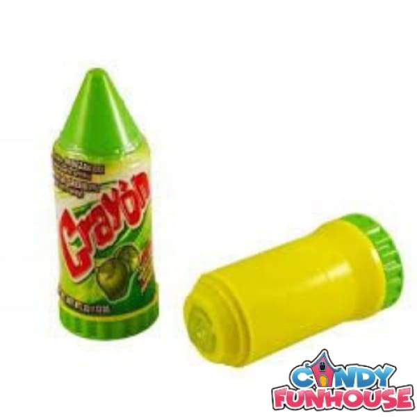 Lorena Candy Crayon Green Apple Mexican Candy – Candy Funhouse CA