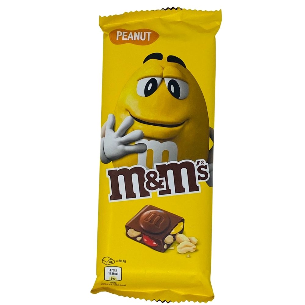 M&M's Peanut Milk Chocolate Bar UK 165g | King Size – Candy Funhouse CA