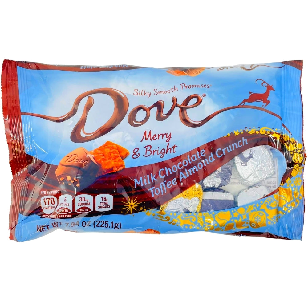 Dove Milk Chocolate Toffee Almond Crunch - 7.94oz | Candy Funhouse ...
