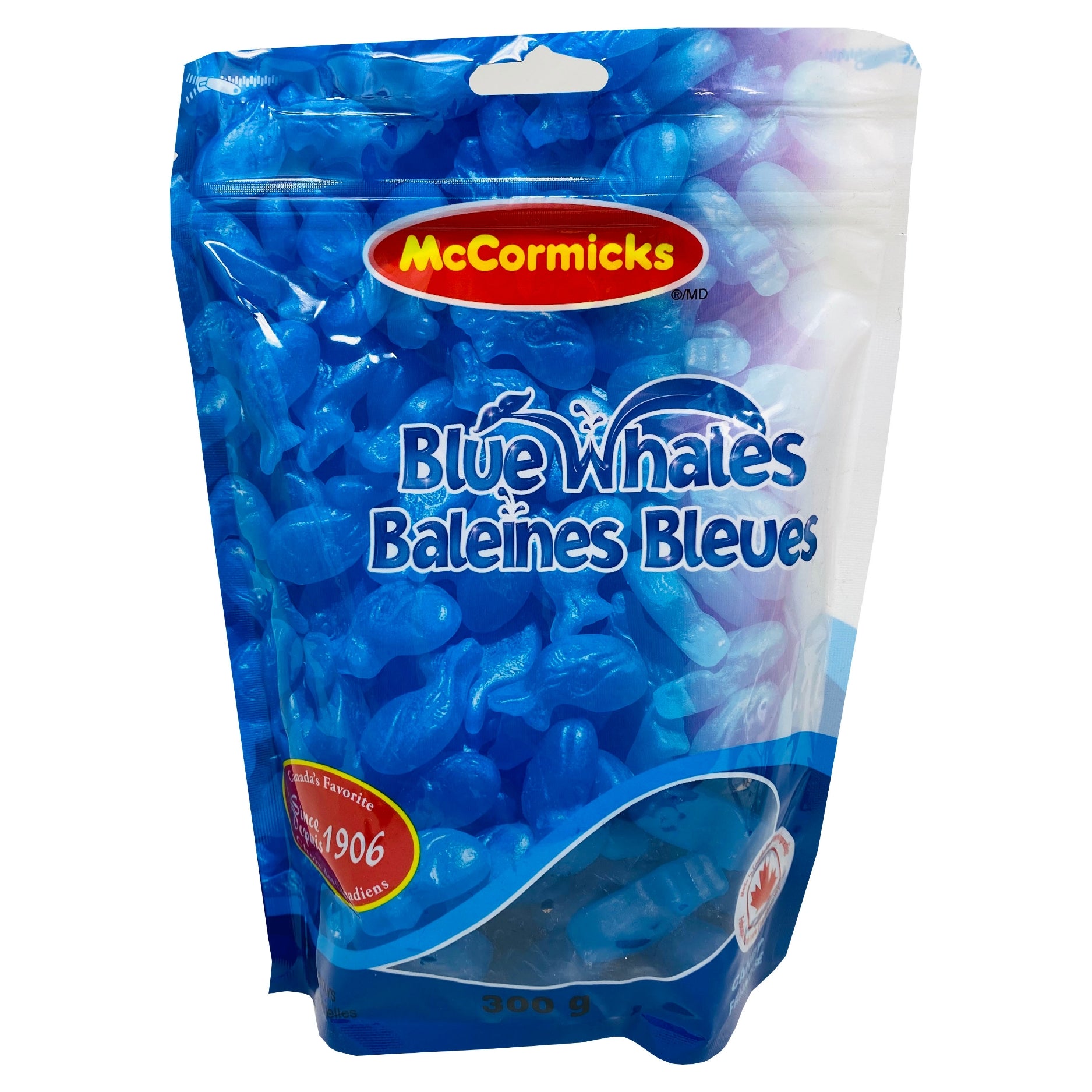 McCormick's Blue Whales - 300g | Candy Funhouse – Candy Funhouse CA
