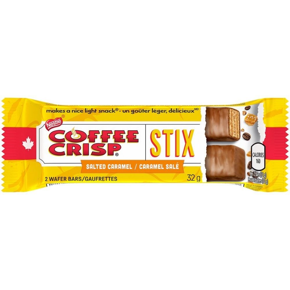 Coffee Crisp Stix Salted Caramel - 32g | Candy Funhouse – Candy Funhouse CA