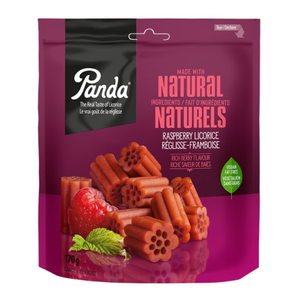 Panda Natural Raspberry Licorice 170g | Candy Funhouse – Candy Funhouse CA