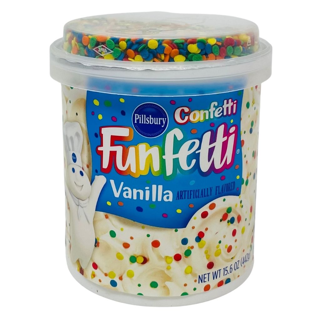 Funfetti Vanilla Frosting with Confetti Sprinkles - 442g | Candy ...