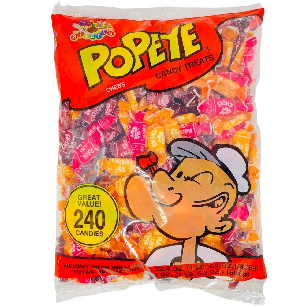 Popeye Fruit Chews (240 Pieces) - 21.1oz | Candy Funhouse – Candy ...